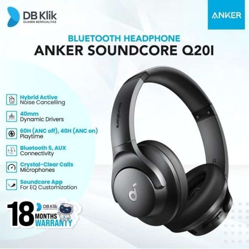 Jual Headphone Anker Soundcore Q20i Bluetooth Aux - Anker A3004 Di ...