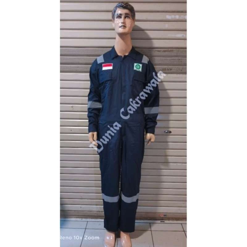 Promo Wearpack Coverall Proyek Plus Logo / Seragam Proyek / Dongker ...