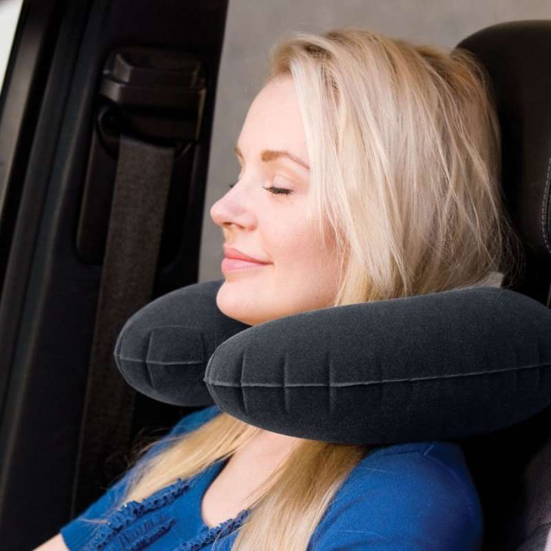 Promo Intex Inflatable Travel Neck Pillow Bantal Leher Dewasa Diskon 9% ...