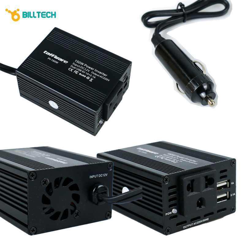 Jual Taffware Power Inverter Mobil 12v To 220v 150w Dengan 2 Usb Port ...