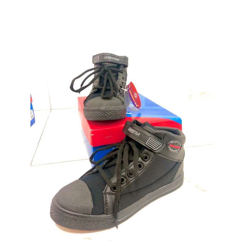 Jual Sepatu Sekolah Anak Sd Smp Sma Model Boots Genestar Ukuran 31~42 ...