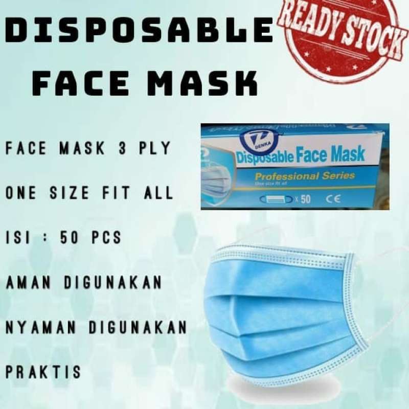 Promo Masker Medis (disposable Mask) 3 Ply Aman Dan Nyaman Digunakan ...