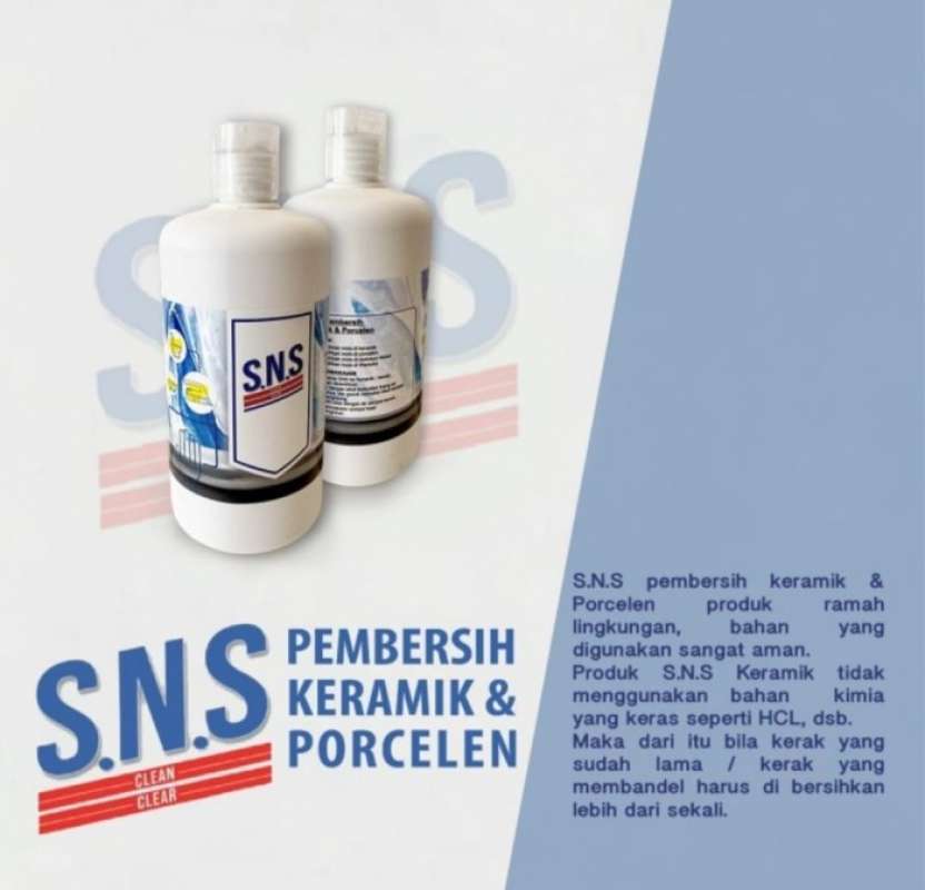 Jual Sns Pembersih Kerak Dan Berbagai Macam Noda Seperti Di Kaca, Keramik - Sns Keramik Di ...
