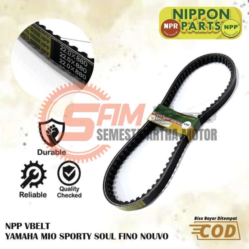 Jual Vbelt Npp Motorcycle Belt Yamaha Mio Sporty Soul Fino Cvt 5tl ...