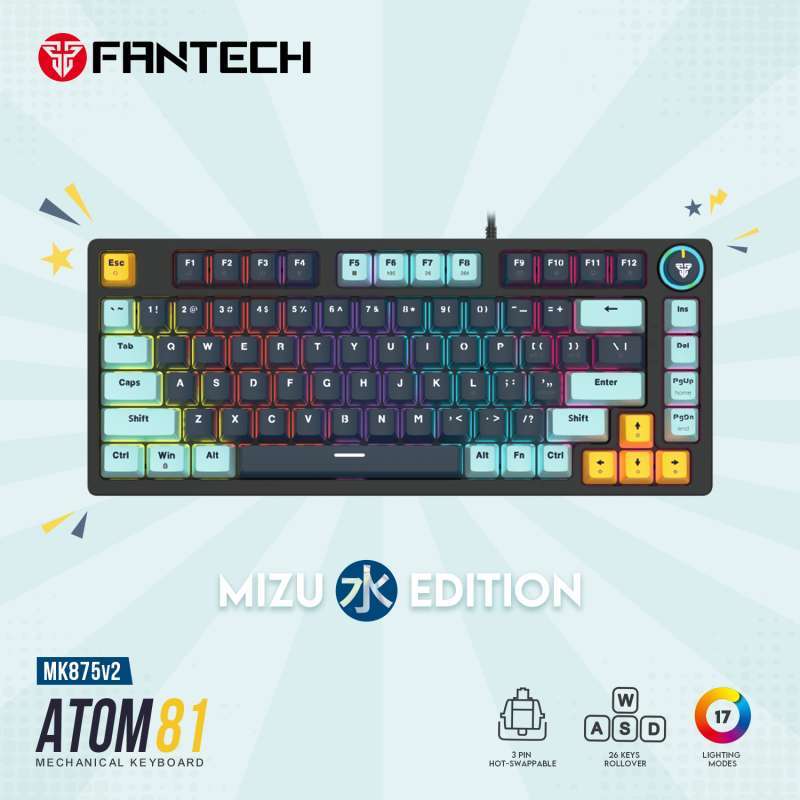 Jual Fantech Atom81 / Atom 81 Mizu Edition Mechanical Gaming Keyboard ...