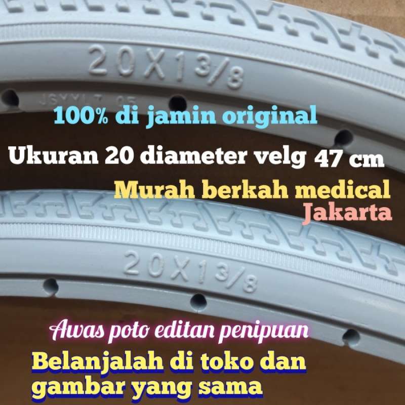 Promo Ban Mati Kursi Roda Ukuran 20 X 1 3/8 Sparepart Kursi Roda Diskon ...