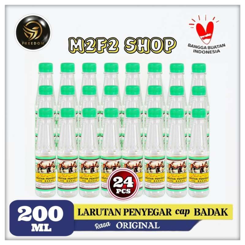 Promo Larutan Penyegar Cap Badak Original Botol Pet - 200 Ml (kemasan 24 Pcs) Diskon 16% Di ...