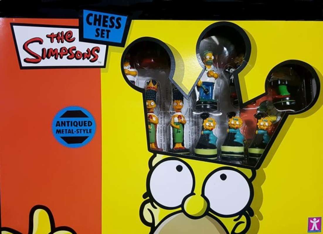 Promo [character] The Simpsons Antiqued Chess Set Diskon 23% Di Seller ...
