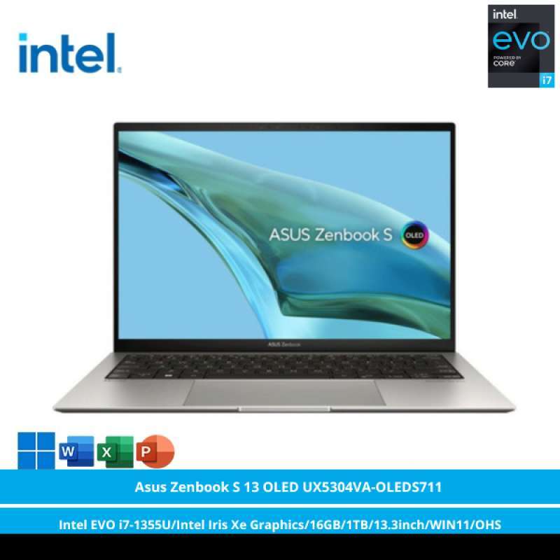 Promo Asus Zenbook S 13 Oled Ux5304va-oleds711 - Basalt Grey [intel Evo ...