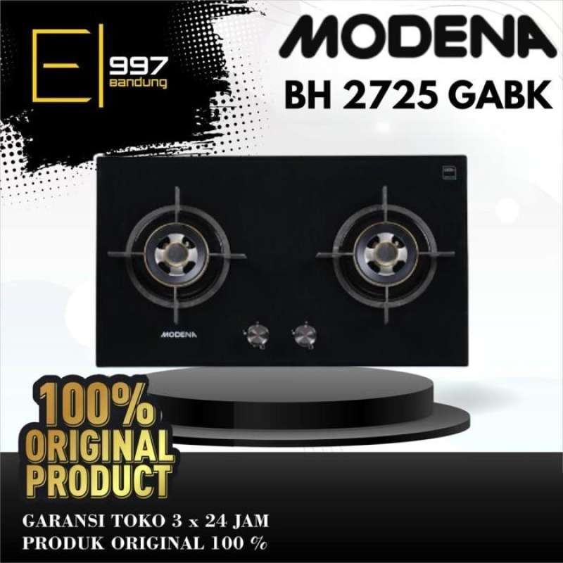 Jual Kompor Gas Tanam Modena Bh-1725 / Bh1725 Built-in Hob Gas 2 Tungku ...