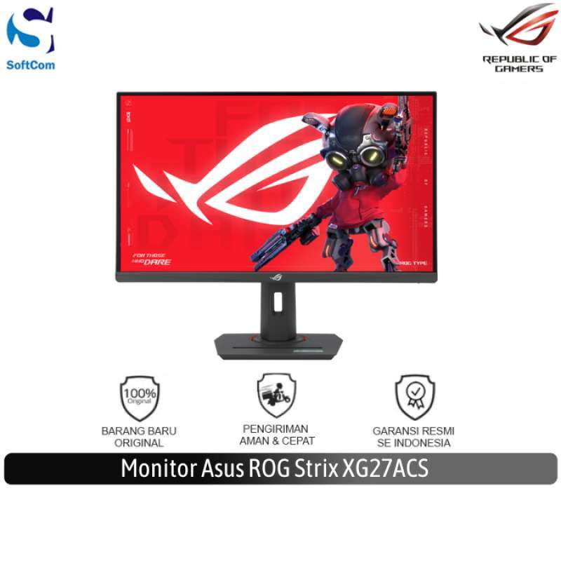 Jual Monitor Asus Rog Strix Xg27acs Gaming [27 Wqhd / 180hz / Usb Type ...