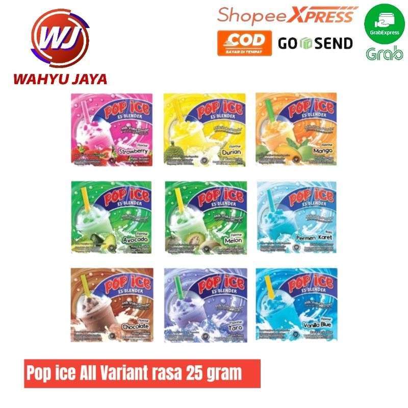 Jual Pop Ice Sachet Aneka Variant Rasa 25gram Isi 5 Sachet - Strawberry ...
