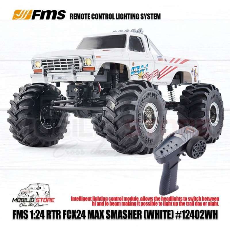 Promo Fms Smasher Fcx24 Chassis 1/24 Scale Rtr Small Monster Truck Rc ...