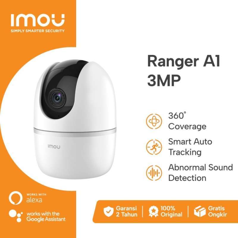 Jual Imou Ranger A1 3mp Ip Camera Cctv 360° With Two-way Talk Night ...