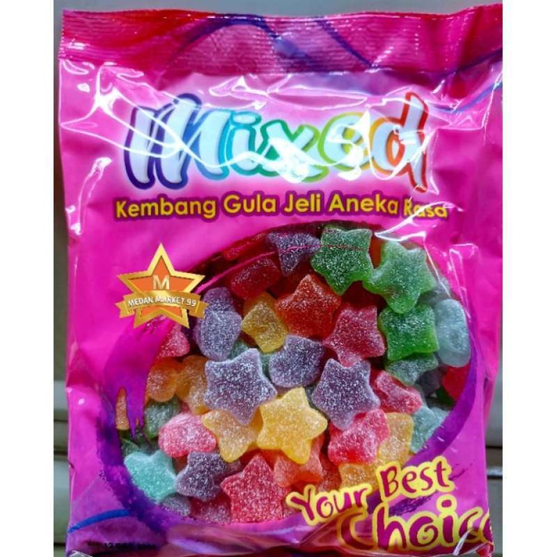 Jual Permen Jelly 1 Kg Import Malaysia | Waisun Fruit Mixed Pastilles ...