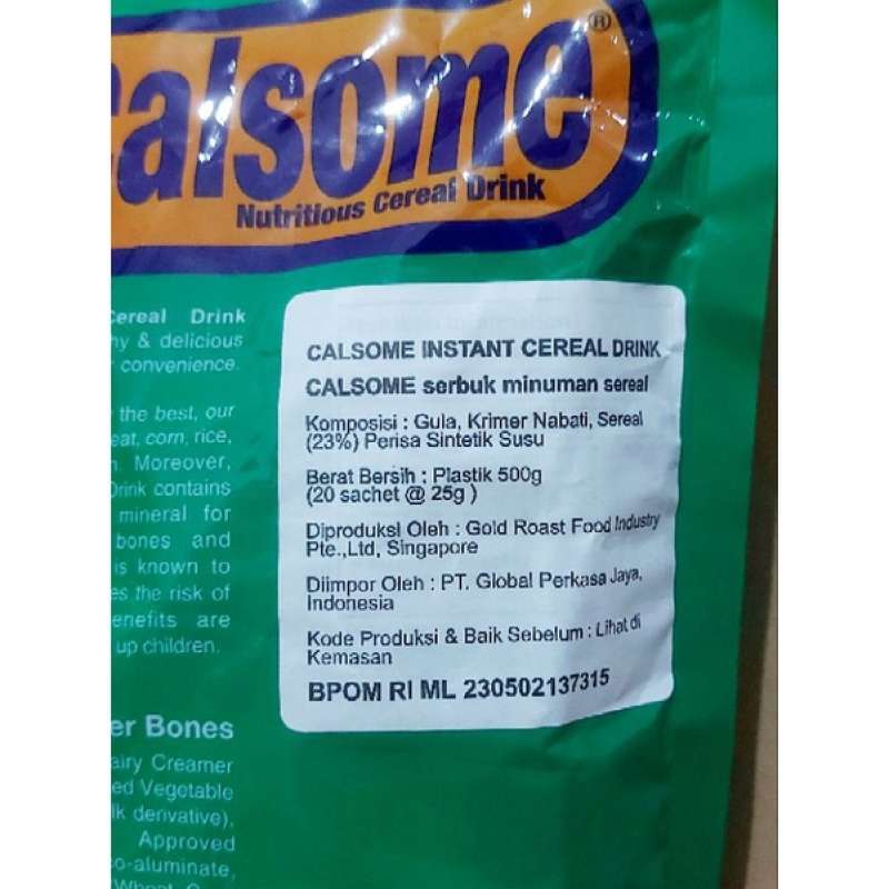 Jual Gold Roast | Calsome Cereal Drink Penuh Kalsium & Nutrisi | Sereal ...