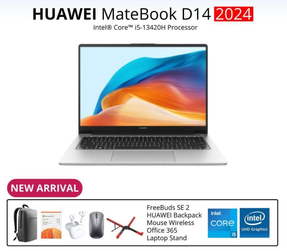 Jual Huawei Matebook D14 13th Gen Intel Core I5 13420h 16gb Ram 512gb ...