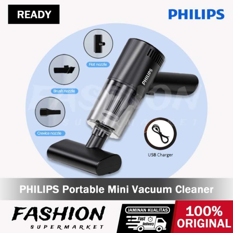 Promo Philips Vacuum Cleaner Portable Home/car Usb Wireless Hisap Yang ...