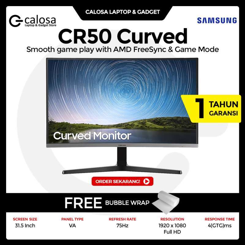 Jual Monitor Samsung 32 Cr50 Fhd Smooth Game Play With Amd Freesync And ...