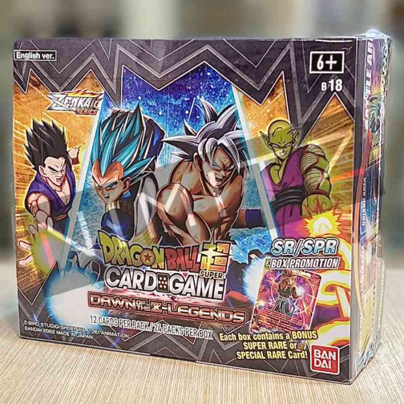 Promo Dragon Ball Card Game Dawn Of The Z-legends Booster Box [bt18 ...