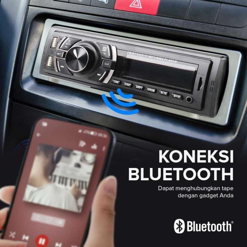 Jual Azgiant Tape Mobil Audio Mp3 Bluetooth Charging Dual Usb 1058 ...