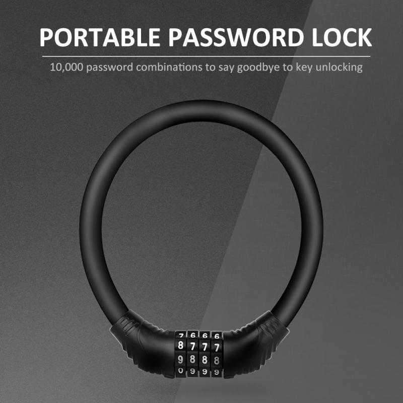 Promo Gembok Sepeda Bicycle Lock Kode Angka Password 4 Digit 3242 ...