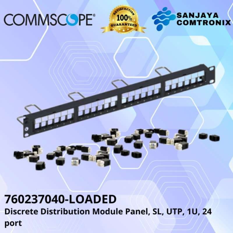 Promo Amp Commscope 1933796-2 Patch Panel 24 Port Sl Series Cat6 Cat.6 ...