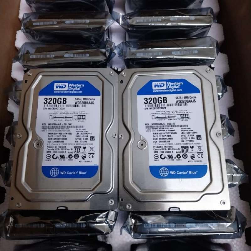 Promo Hardisk Pc 1tb/500gb/320gb Wd Blue Sata 3.5 Hdd For Pc Cctv ...