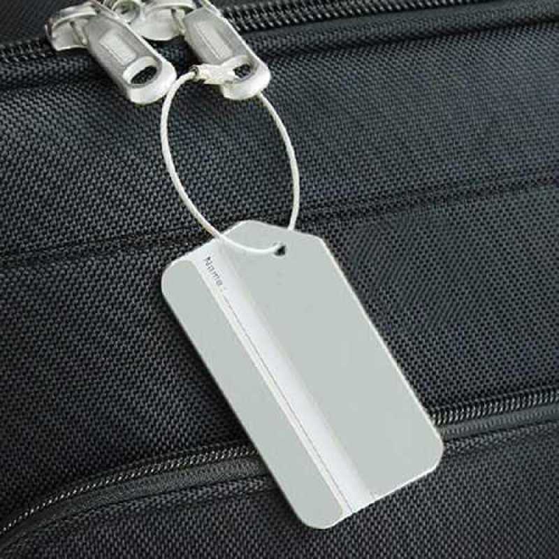 Jual Heba Gantungan Penanda Tas Koper Aluminium Name Tag 608 Kincir ...