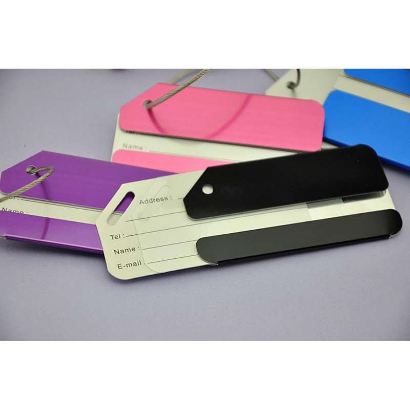 Jual Heba Gantungan Penanda Tas Koper Aluminium Name Tag 608 Kincir ...