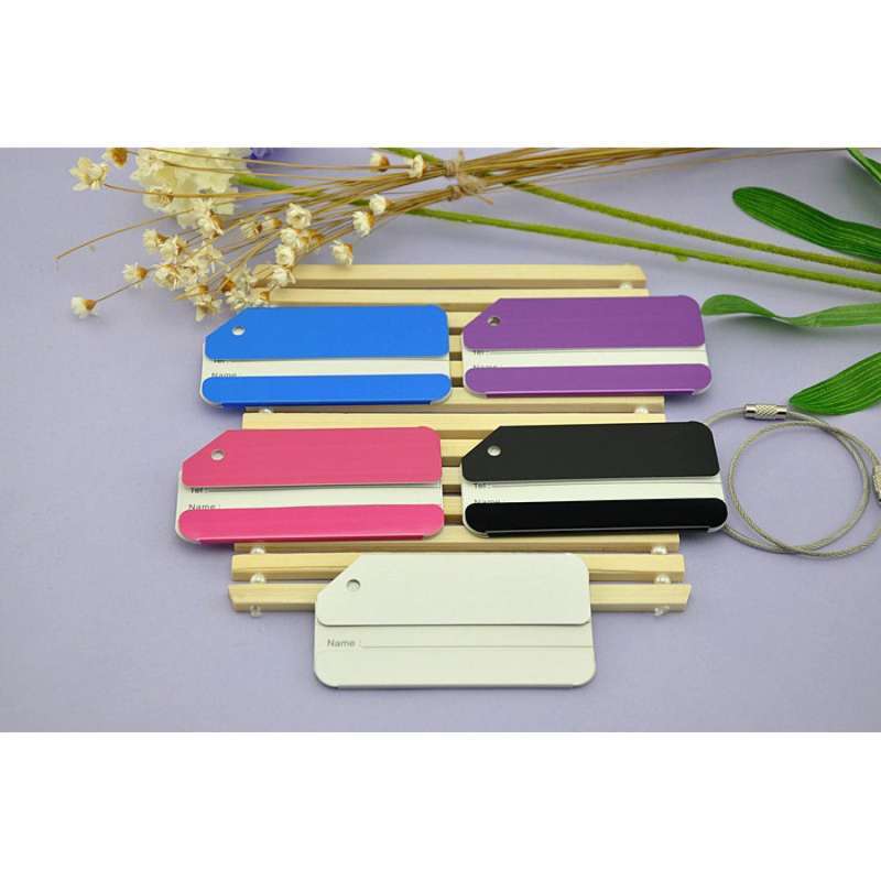 Jual Heba Gantungan Penanda Tas Koper Aluminium Name Tag 608 Kincir ...