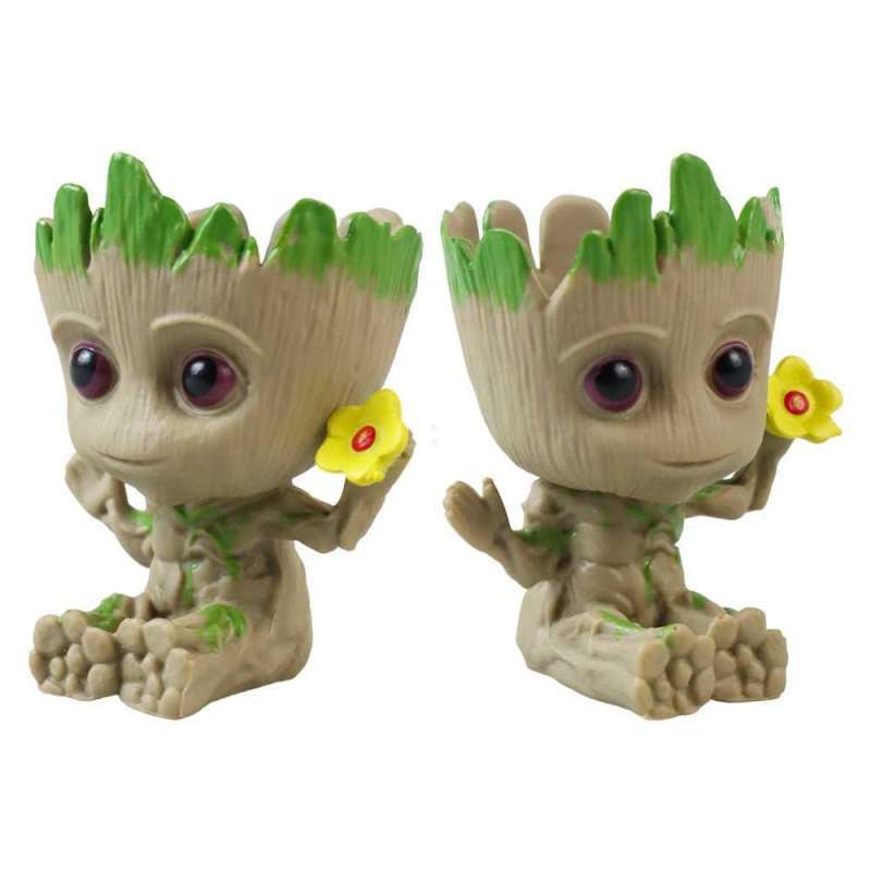 Jual Takara Groot Mini Action Figure Holding Flower Pot Tanaman 5cm ...