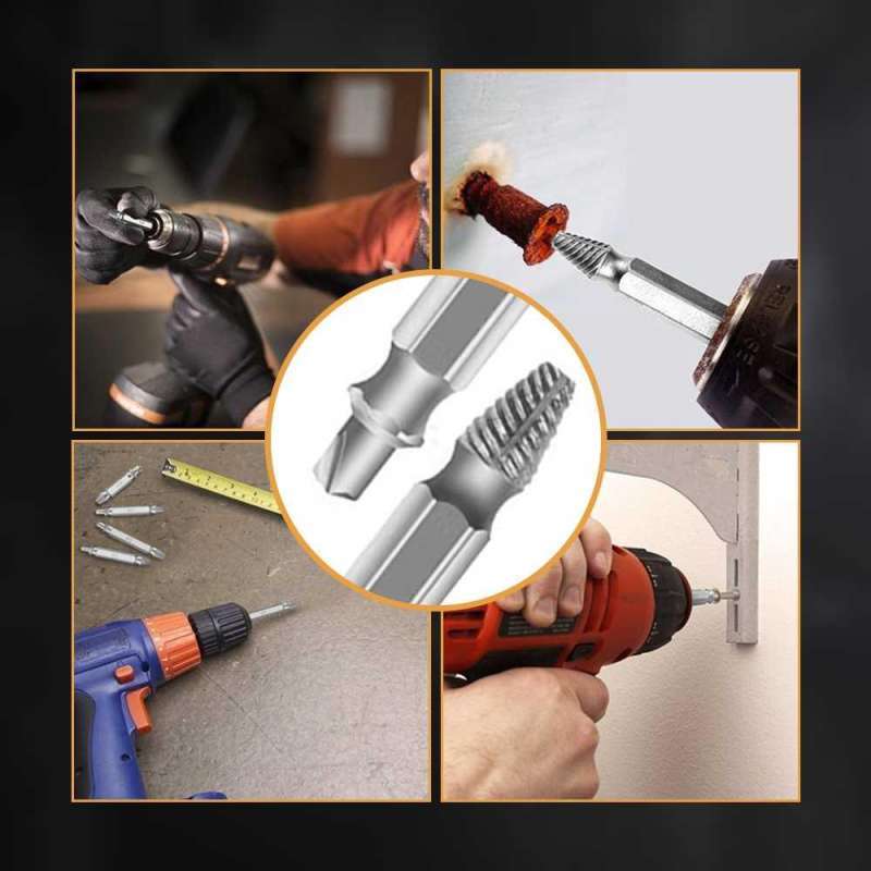 Jual Dizainlife Set Mata Bor Extractor Broken Screw Remover 6 Pcs Tl105 ...