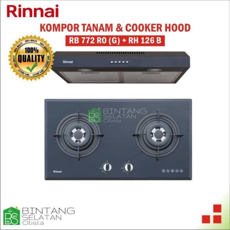 Promo Promo Rinnai Kompor Tanam & Cooker Hood New Product Rb 772/ Rh 126 Diskon 23% Di Seller ...