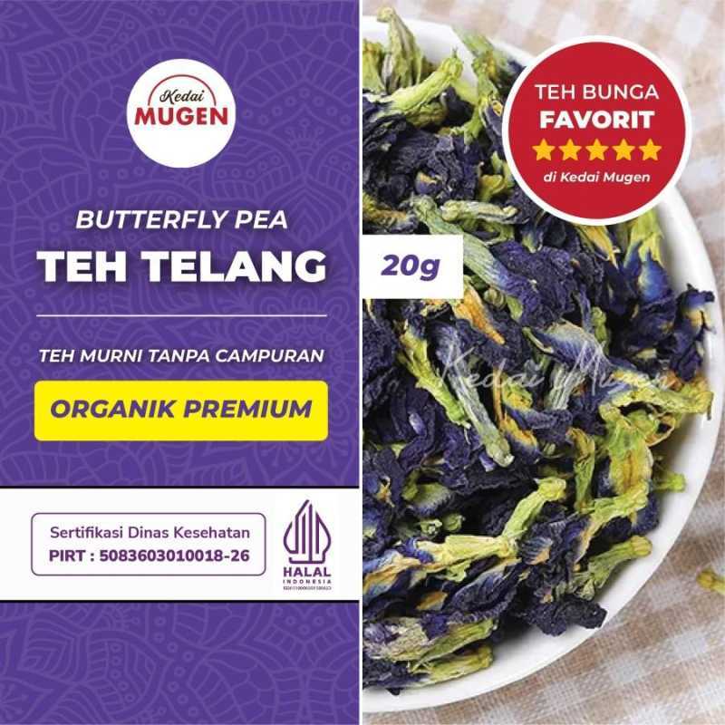 Promo Teh Bunga Telang Kering/dried Butterfly Pea Tea Kedai Mugen 20g ...