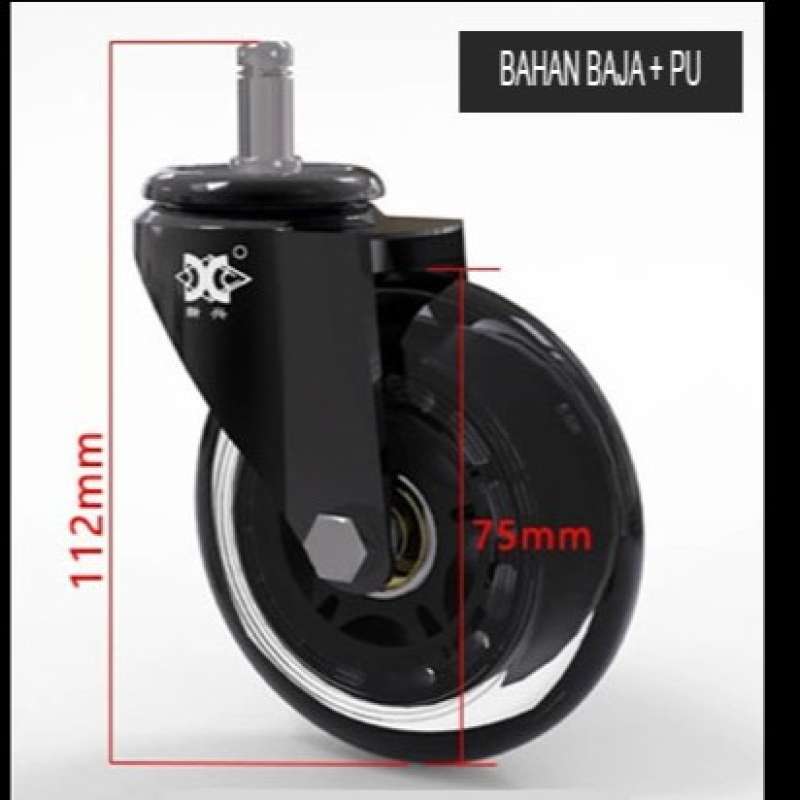 Promo Roda Tancap Kursi Kantor / Roda Office Chair / Roda Kursi Kantor ...