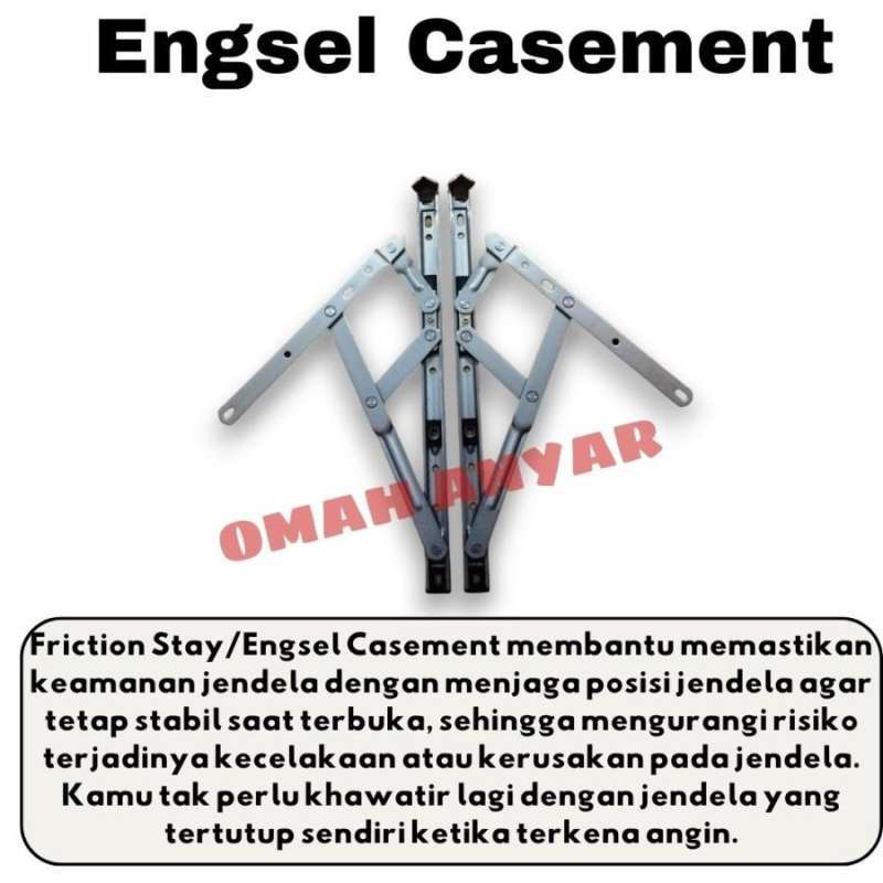 Jual Engsel Casement Pintu Jendela Aluminium Friction Stay Ss - 10 Di ...