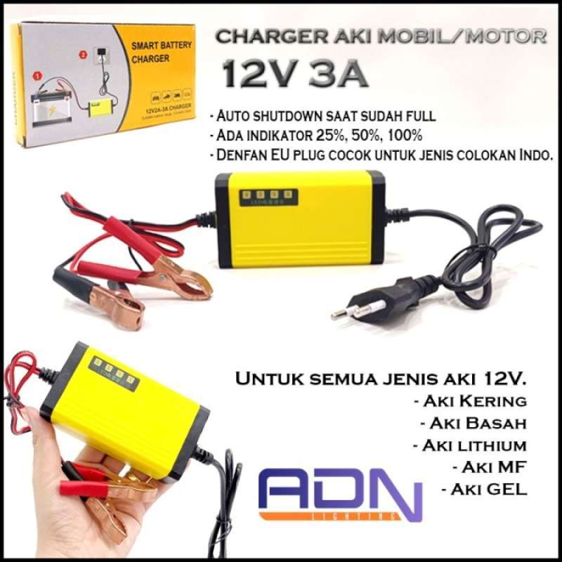 Jual Charger Aki Casan Accu 12v 3a Mobil Motor Mainan Anak Alat Cas ...
