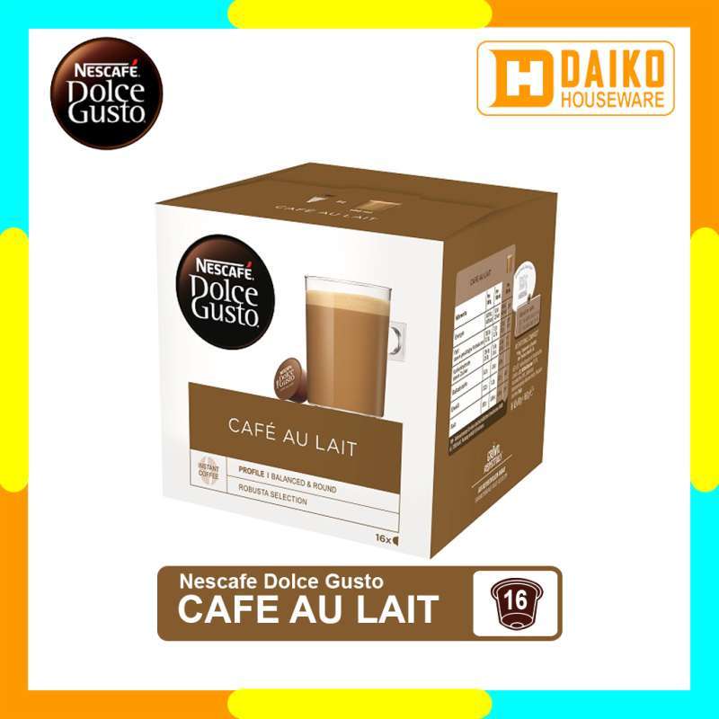 Promo Capsule Ndg Nescafe Dolce Gusto Cafe Au Lait Box Original Nestle ...