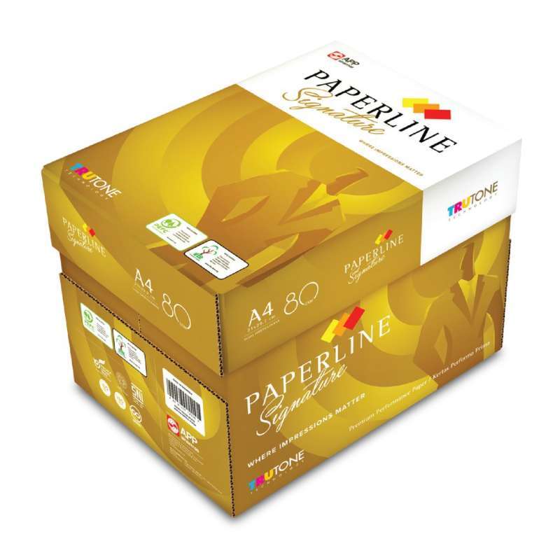 Jual Paperline Signature Kertas Print & Fotocopy 80 Gsm A4 - 1 Boks = 5 ...