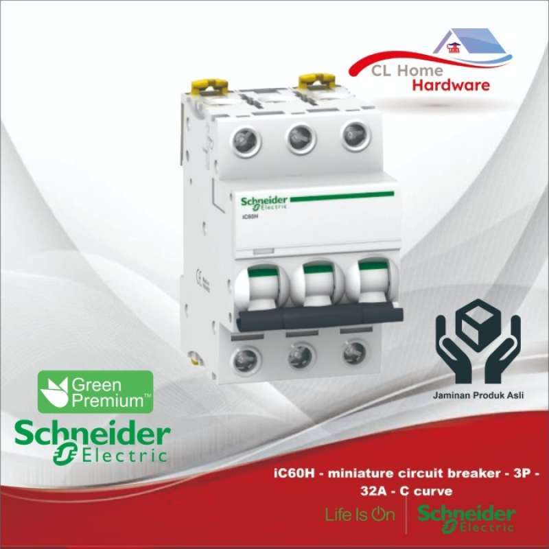Promo Schneider Mcb Acti9 Ic60h 3p 32a C A9f54332 Diskon 50% Di Seller Selera_kita Store ...