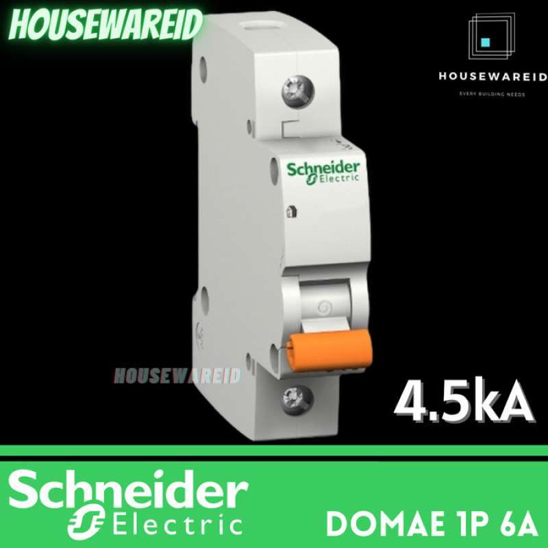 Promo Mcb Schneider Domae 1 Phase 6 Ampere Sni, 1p 6a 1phase 1pole Diskon 50% Di Seller Selera ...
