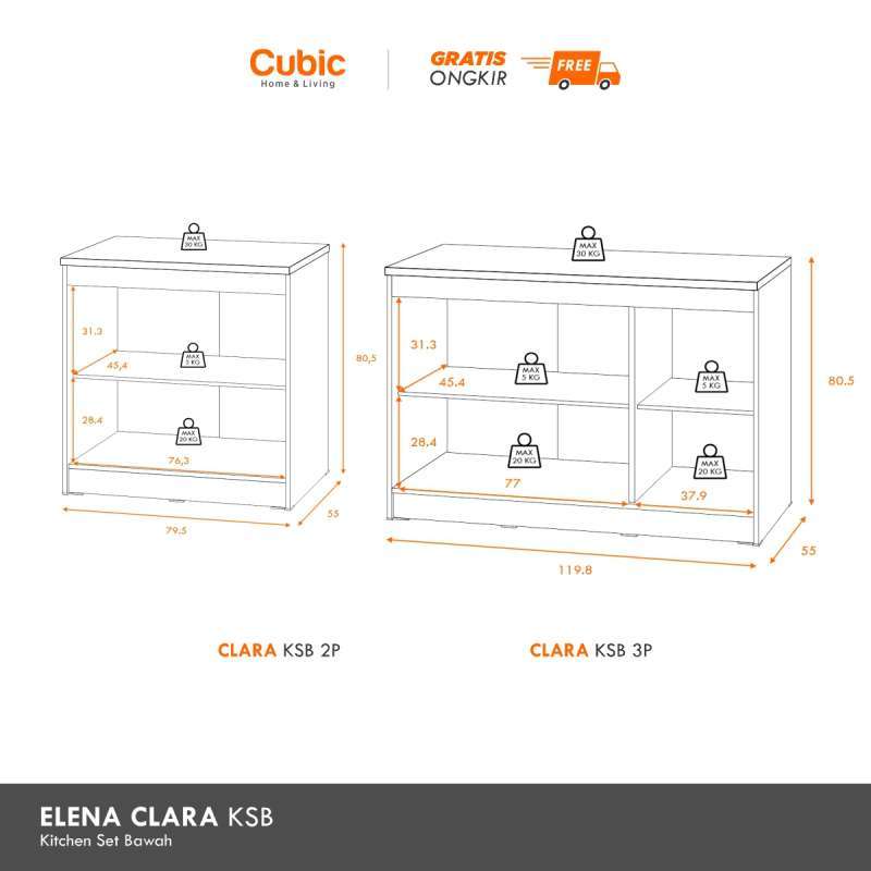 Promo Cubic Kitchen Set Minimalis / Kabinet Dapur / Rak Dapur Basah ...