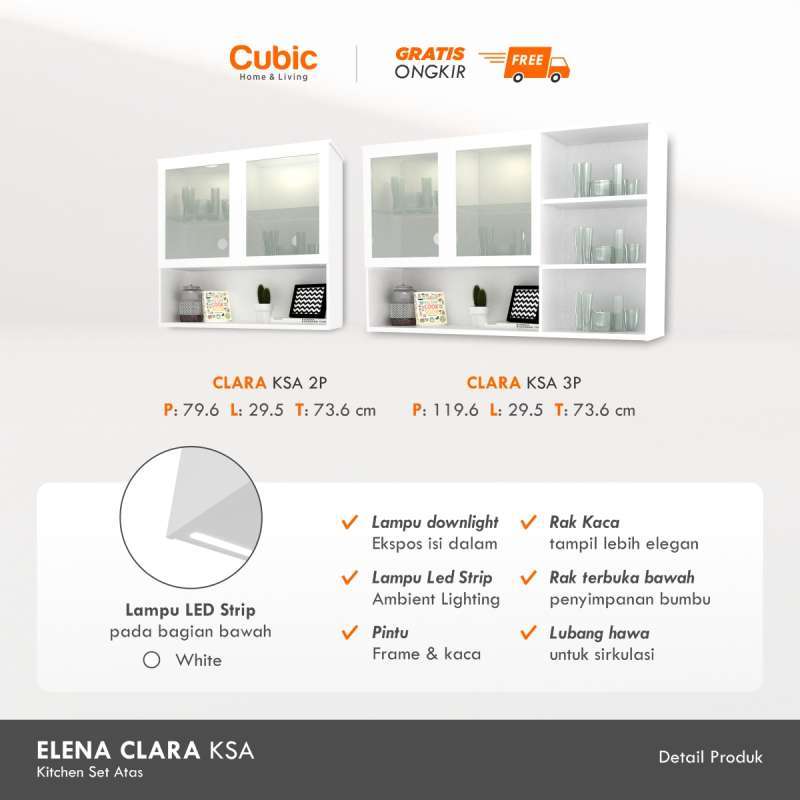 Promo Cubic Kitchen Set Minimalis / Kabinet Dapur / Rak Dapur Basah ...