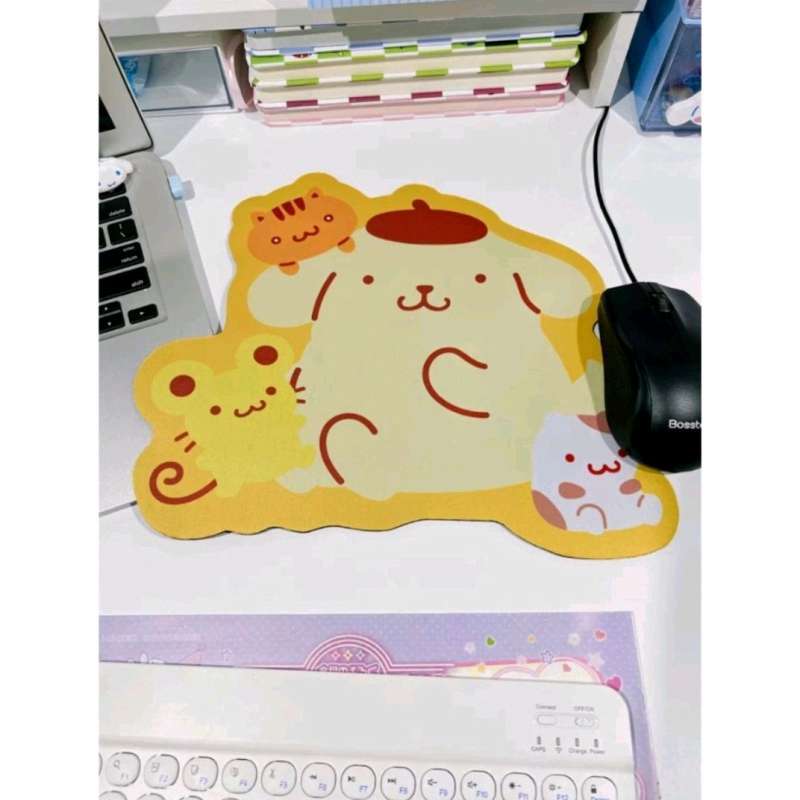 Jual Mousepad Pompompurin Mouse Pad Rubber Lucu Pom Pom Purin Kuning ...