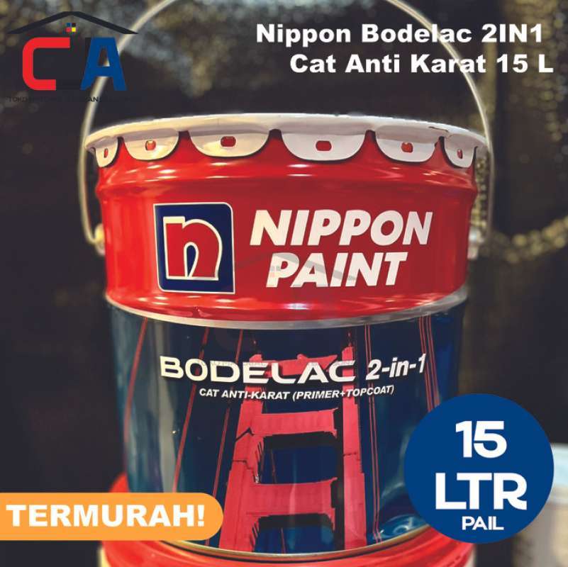 Promo Nippon Bodelac Gloss Cat Minyak Besi Kayu 2in1 Anti Karat 15 Ltr ...