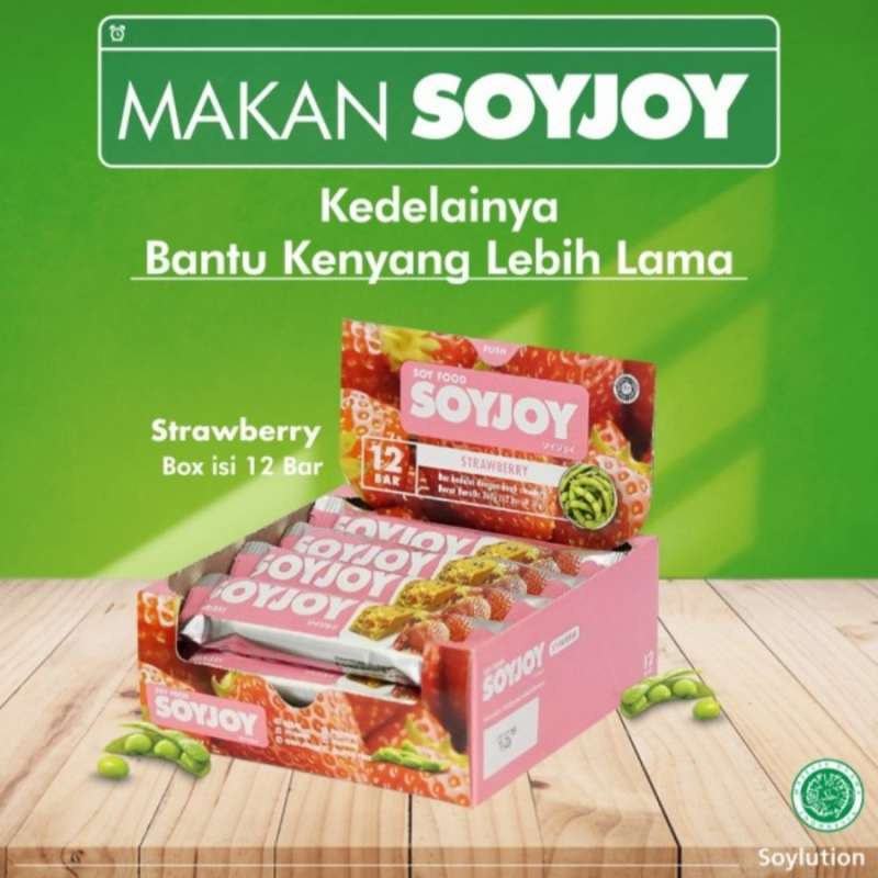 Jual Soyjoy 1 Box Isi 12 Snack Protein Bar Kedelai Tenaga Recovery Lari Sepeda Olahraga ...