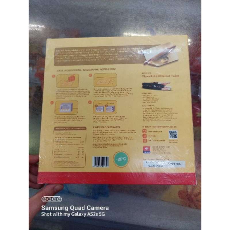 Jual Edo Danish Puff Pastry Sheet 350 750 Gram Frozen Unbaked Mini ...