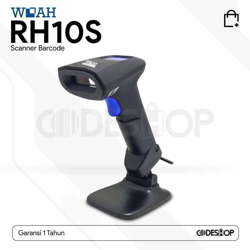 Jual Woah Rh10s Scanner Barcode 2d Scan Qr Efaktur Code Usb Handheld Di ...