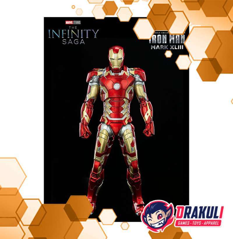 Jual Threezero Dlx Iron Man Mark 43 / Xl Iii The Infinity Saga Bib Di ...
